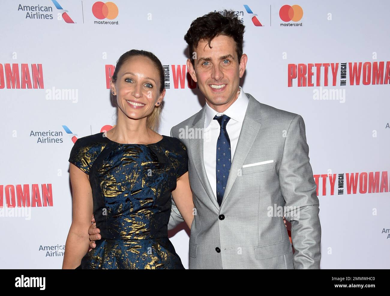 Singer Joey McIntyre, right, and wife Barrett Williams attend a Garry ...