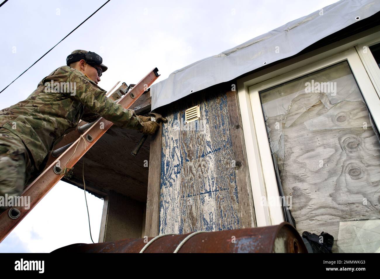 Alaska National Guardsman SPC Wilson Berlin from Kwethluk and part of B ...