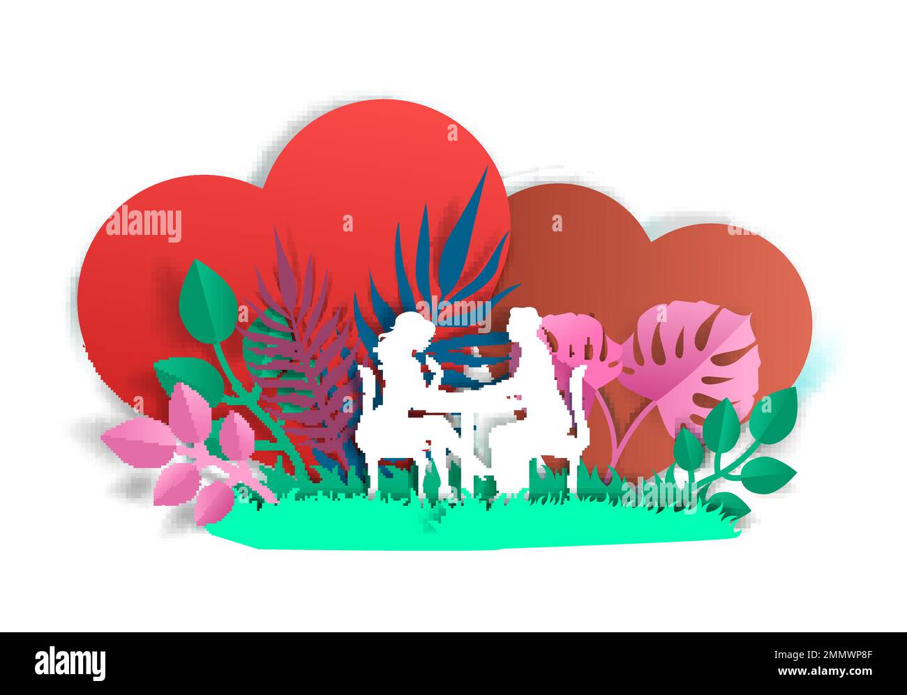 Romantic dinner vector concept for poster, banner Stock Vector Image ...