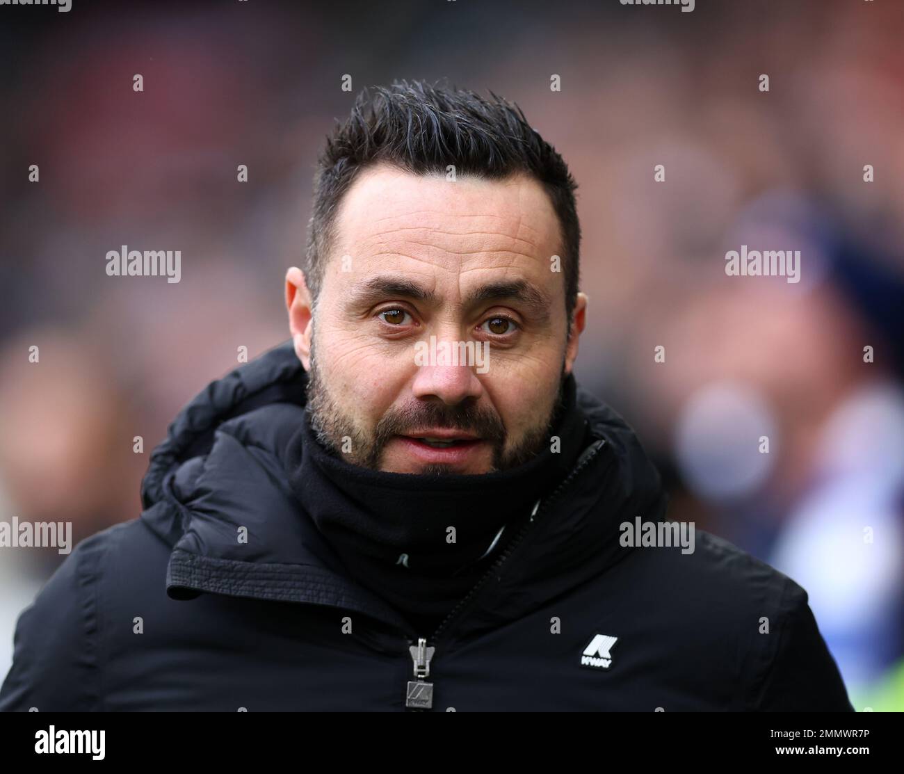 Brighton and Hove, England, 29th January 2023. Roberto De Zerbi Manager ...