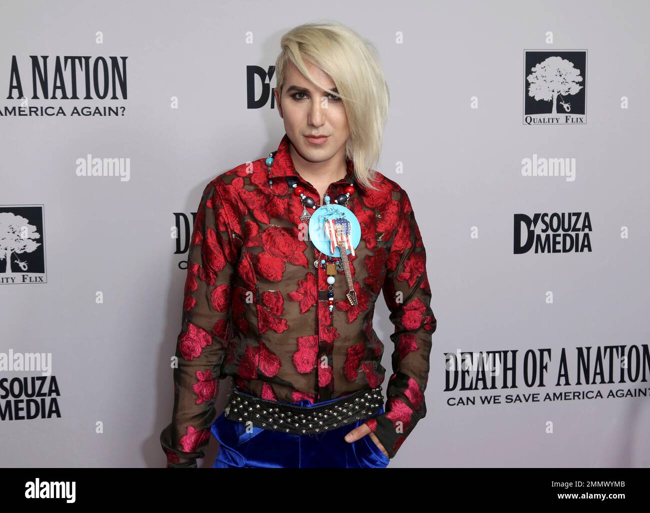 Ricky Rebel arrives at the LA Premiere of "Death of a Nation" at the ...