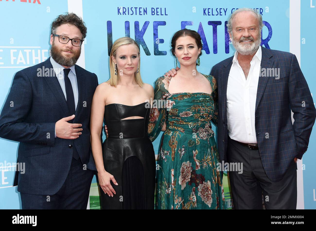 Seth Rogen, from left, Kristen Bell, Lauren Miller and Kelsey Grammer ...
