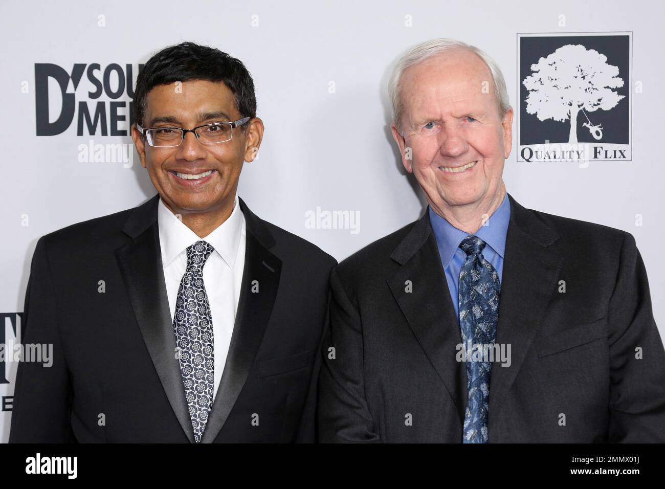 Writer, Executive Producer and Co-Director Dinesh D'Souza, left, and producer Gerald R. Molen ...