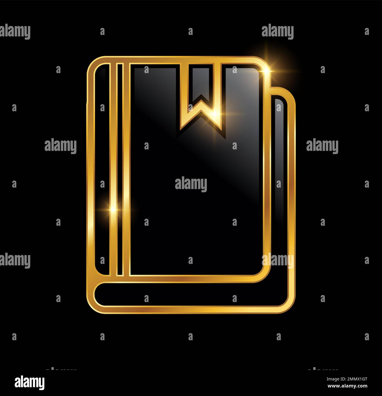 A vector Illustration in black background with gold shine effect of ...