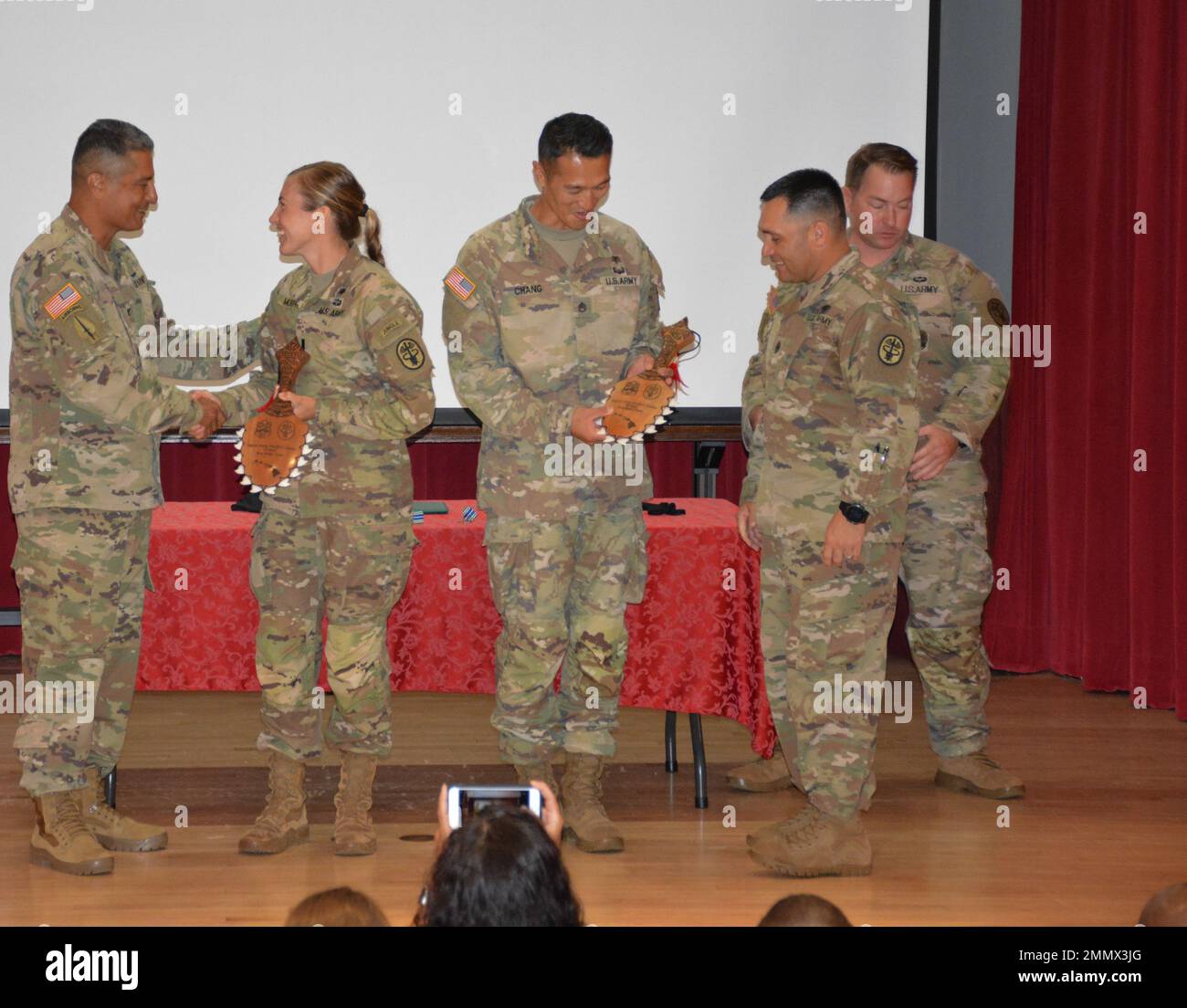 (pictured left to right) Tripler Commander, Col. Bill Soliz, 1st Lt ...