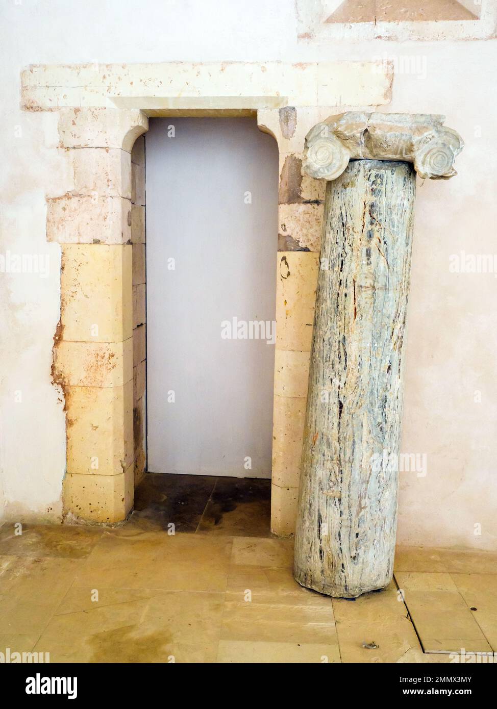 Column with ionic capital by Byzantine workmanship, 4th-5th century ...