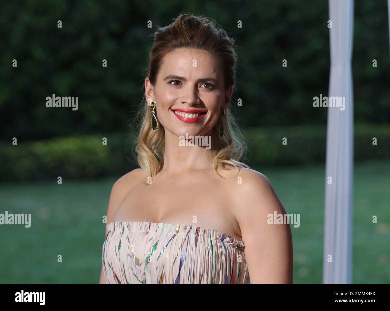Hayley Atwell arrives at the World Premiere of Disney's "Christopher ...