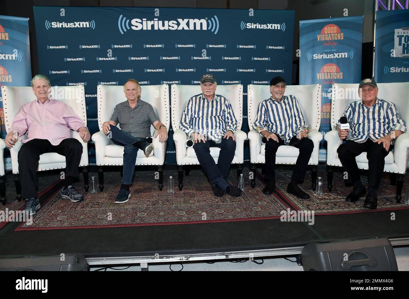 Brian Wilson, from left, Al Jardine, Mike Love, David Marks and Bruce ...