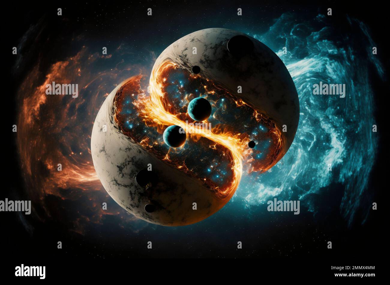 Planet colliding with earth hi-res stock photography and images - Alamy