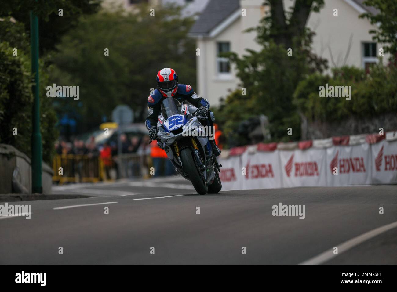 Isle of Man TT 22, May Hill Practice Week Stock Photo - Alamy