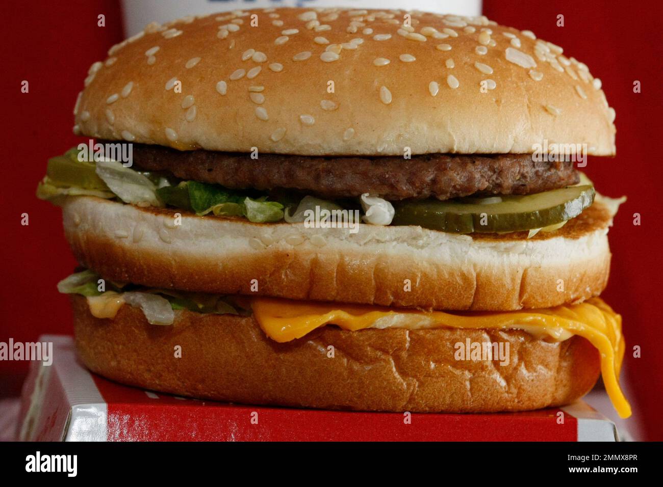 FILE - This Dec. 29, 2009 file photo shows a Big Mac hamburger at a ...