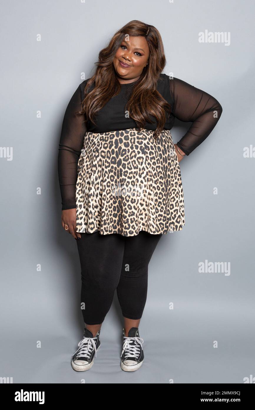 Nicole Byer, cast member of the Netflix series "Nailed It!" poses for a ...
