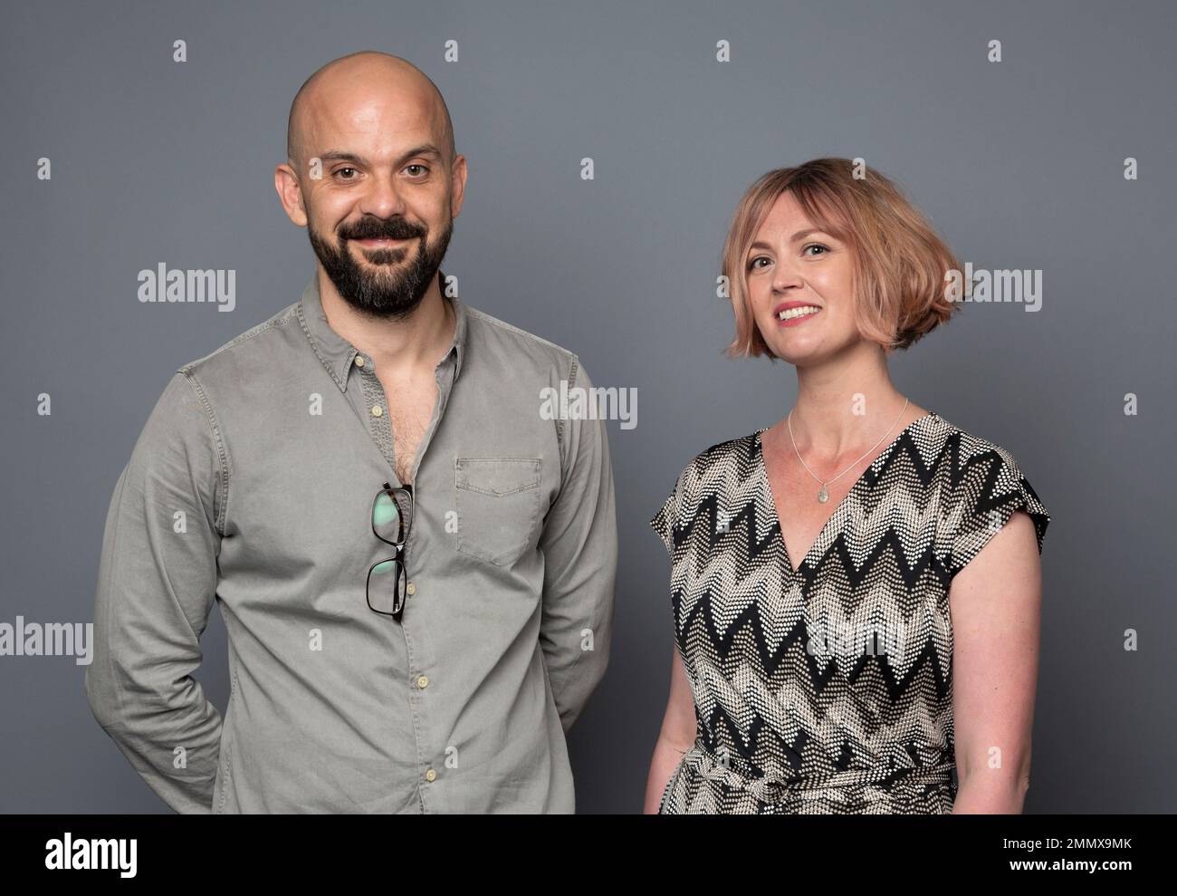 Hania Elkington, right, and Simon Duric, creators and writers of the ...