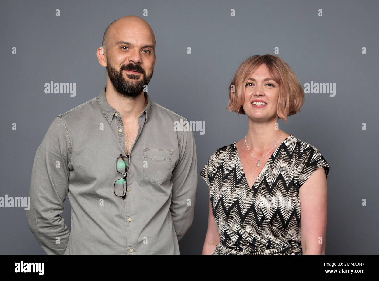 Hania Elkington, right, and Simon Duric, creators and writers of the ...