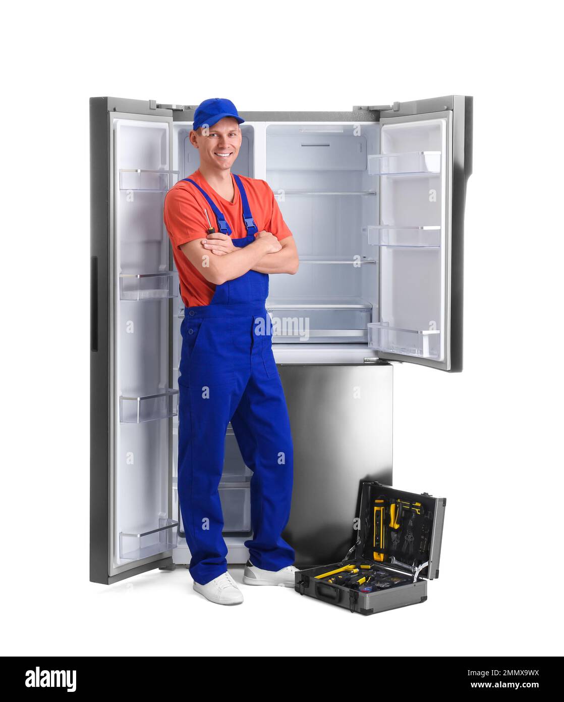 Refrigerator install Cut Out Stock Images & Pictures - Alamy