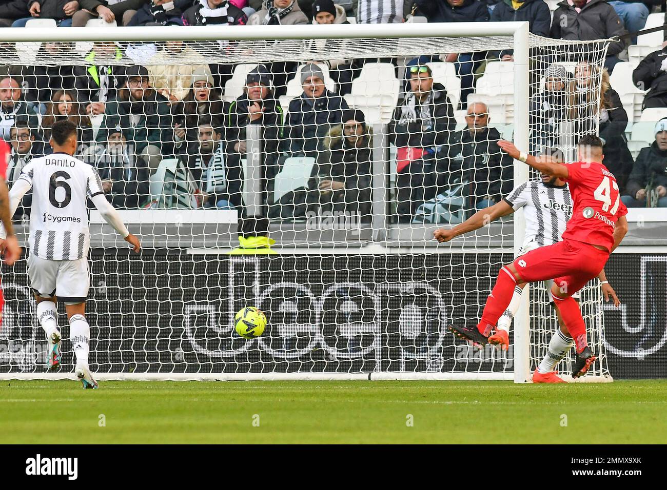 Dany Mota of AC Monza scores the goal of 0-2 during the Serie A ...