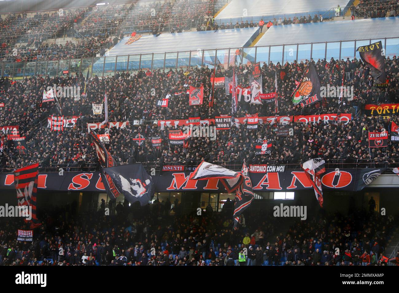 Milan, Italy. 29th Jan, 2023. Milan January 29 2023 Stadio G Meazza ...