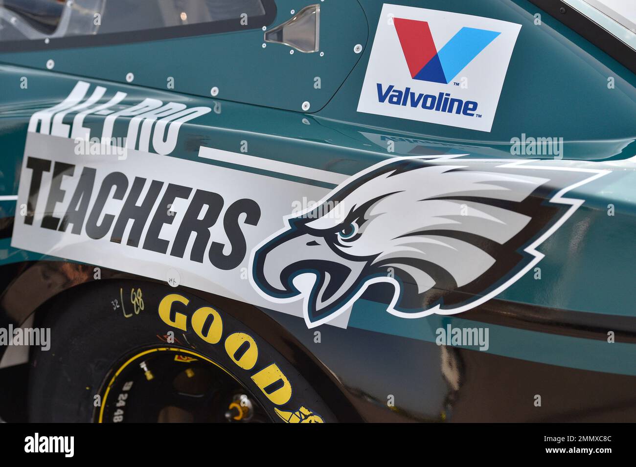 View of Alex Bowman's car during practice for Sunday's NASCAR Cup ...