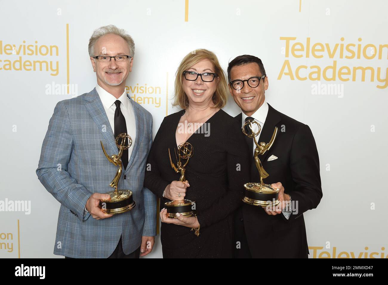 EXCLUSIVE - Jeff MacIntyre, left, Julia Seifer, and David Ono from ACB7 ...