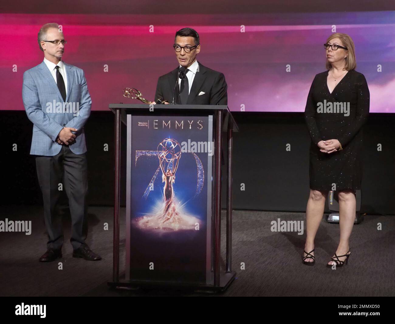 EXCLUSIVE - Jeff MacIntyre, from left, David Ono, and Julia Seifer from ...