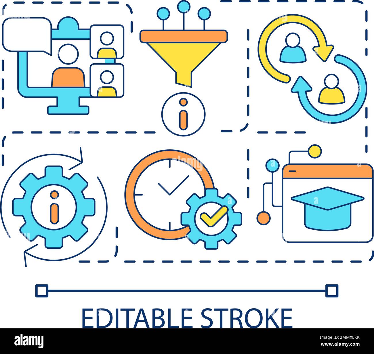 Information and communication technology for life concept icon Stock Vector Image & Art - Alamy