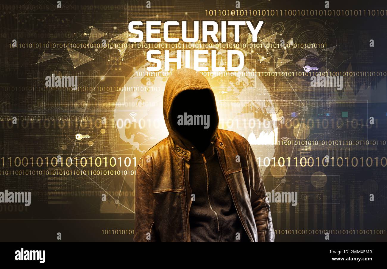 Faceless hacker at work, security concept Stock Photo - Alamy