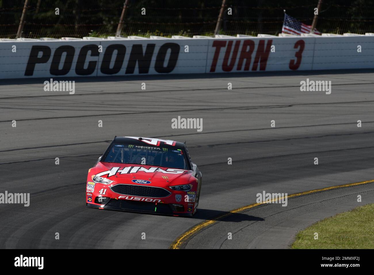 Kurt Busch drives through Turn 3 during qualifying for Sunday's NASCAR ...
