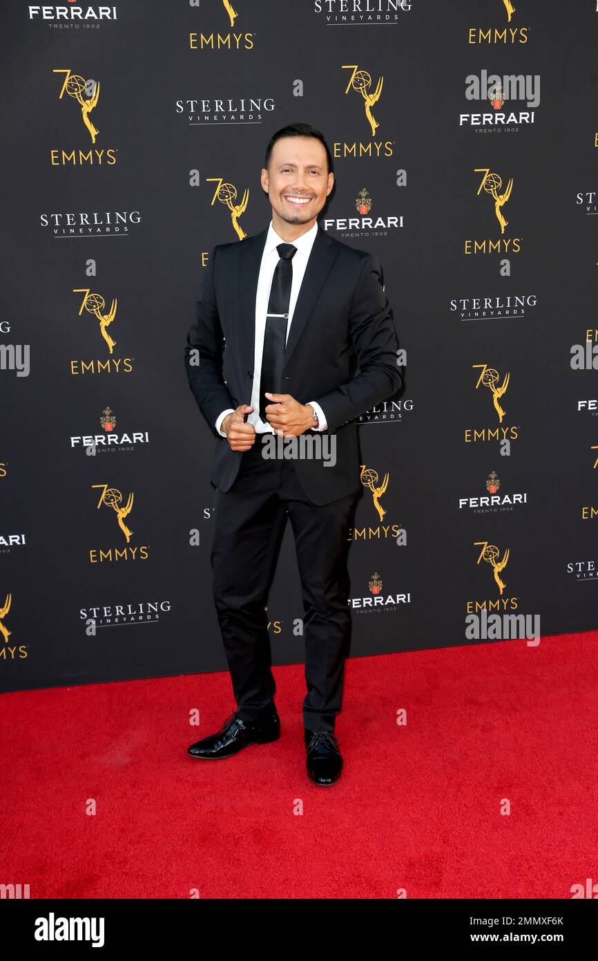 Luis Sandoval arrives at the 70th Los Angeles Area Emmy Awards, at the ...