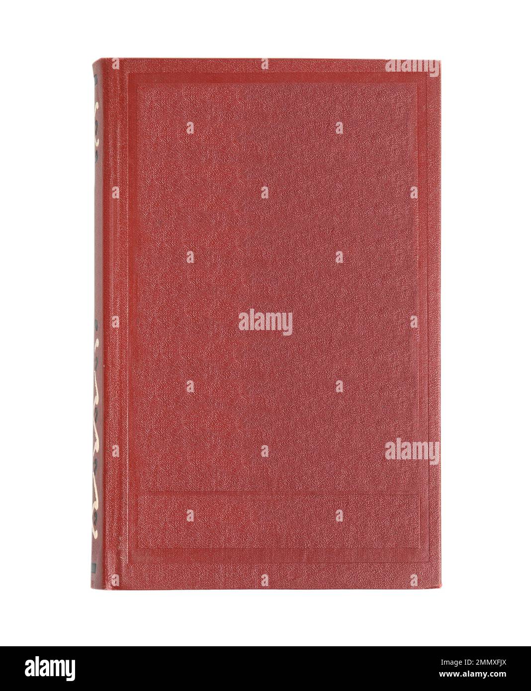 Old book with vintage red cover isolated on white, top view Stock Photo ...