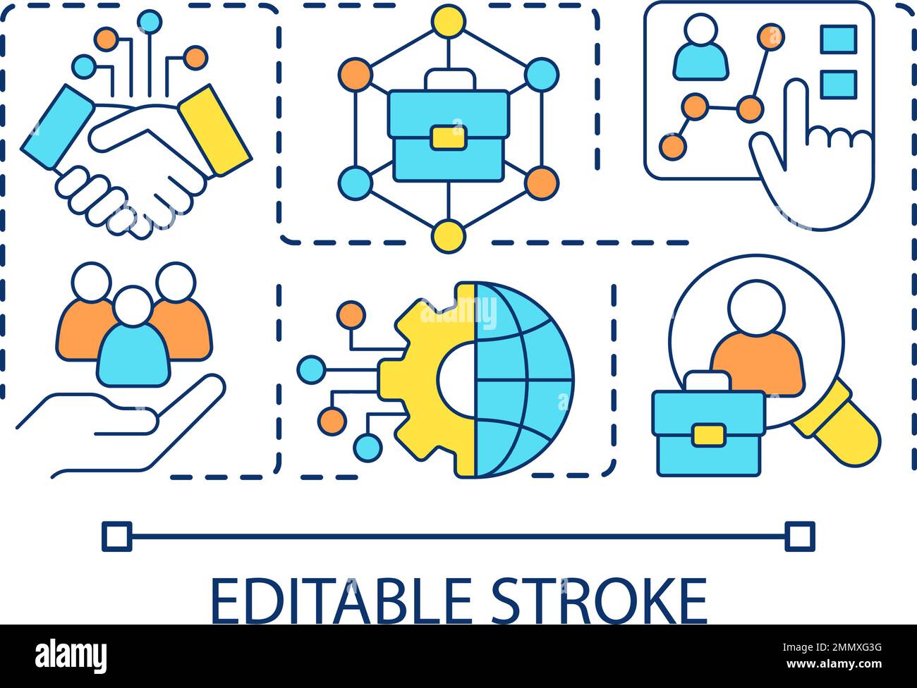 Business processes digitization concept icon Stock Vector Image & Art ...