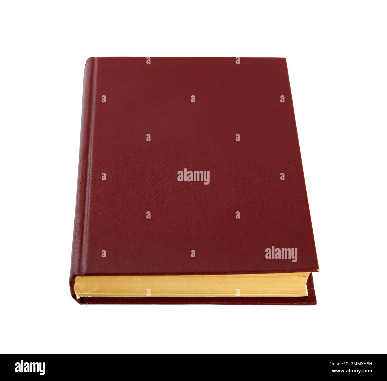 Closed color hardcover book isolated on white Stock Photo - Alamy