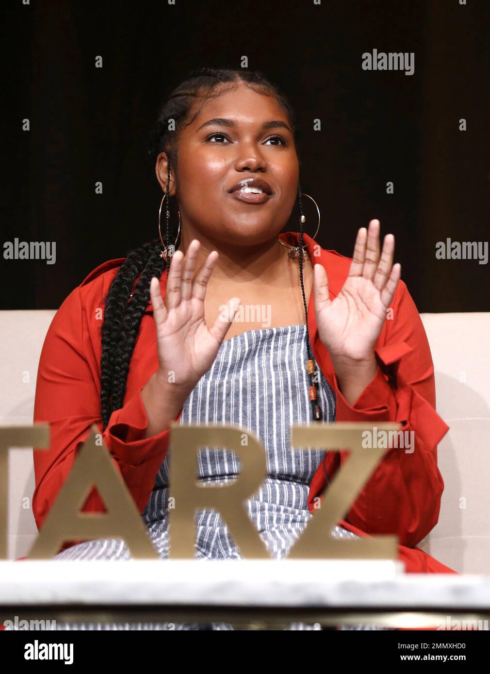 Jada Buford attends the STARZ TCA panel for "America to Me" at The ...