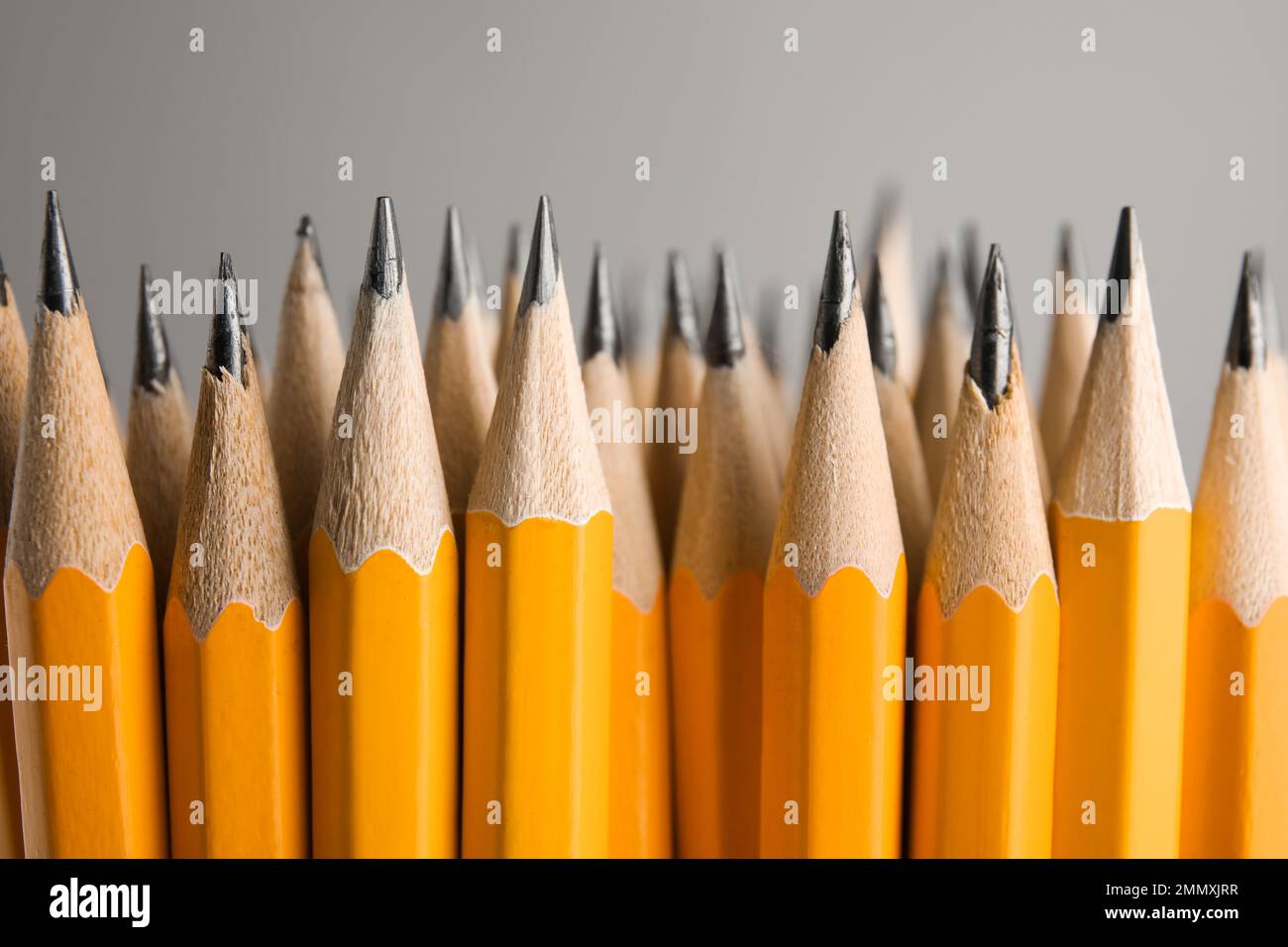 Many graphite pencils on grey background, closeup Stock Photo - Alamy
