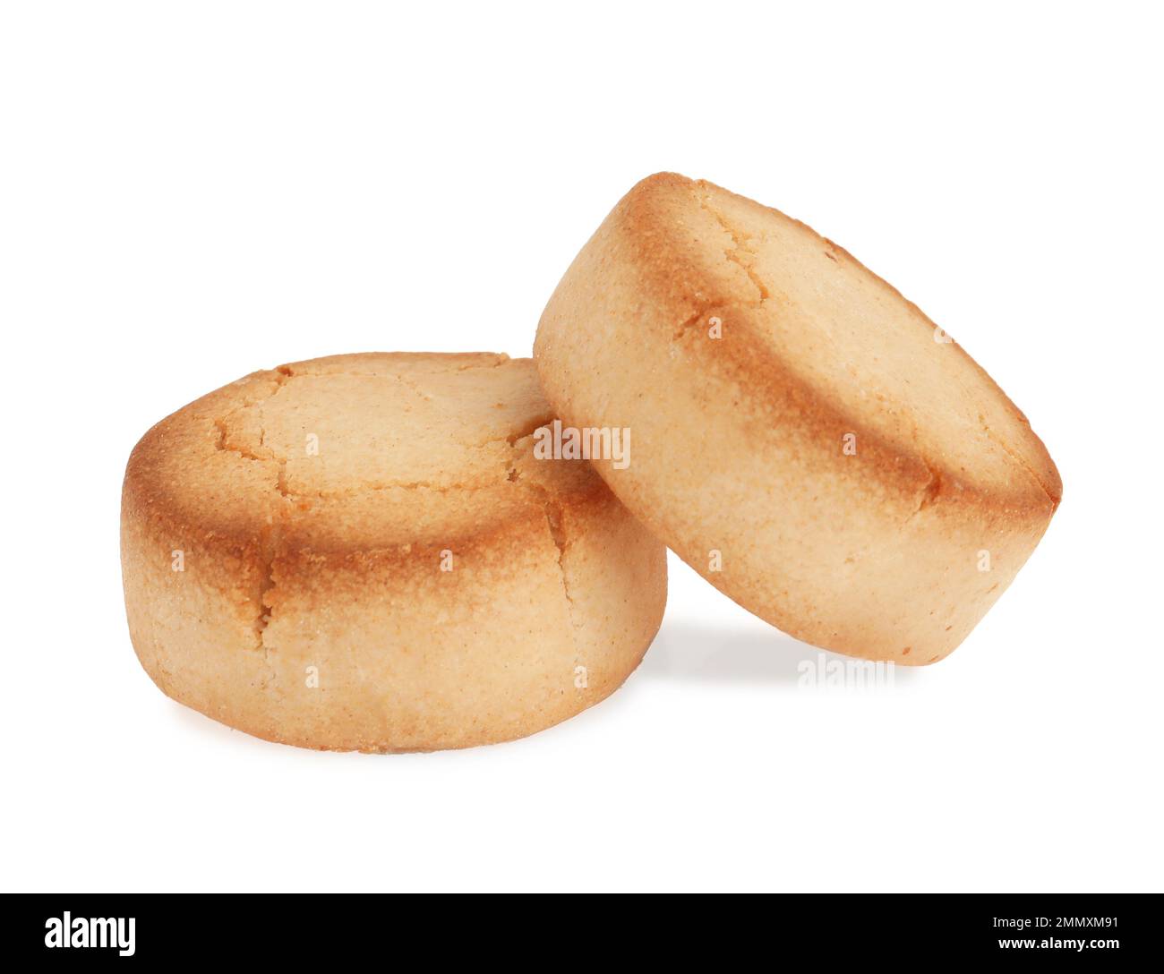 Sweet delicious butter cookies on white background Stock Photo - Alamy