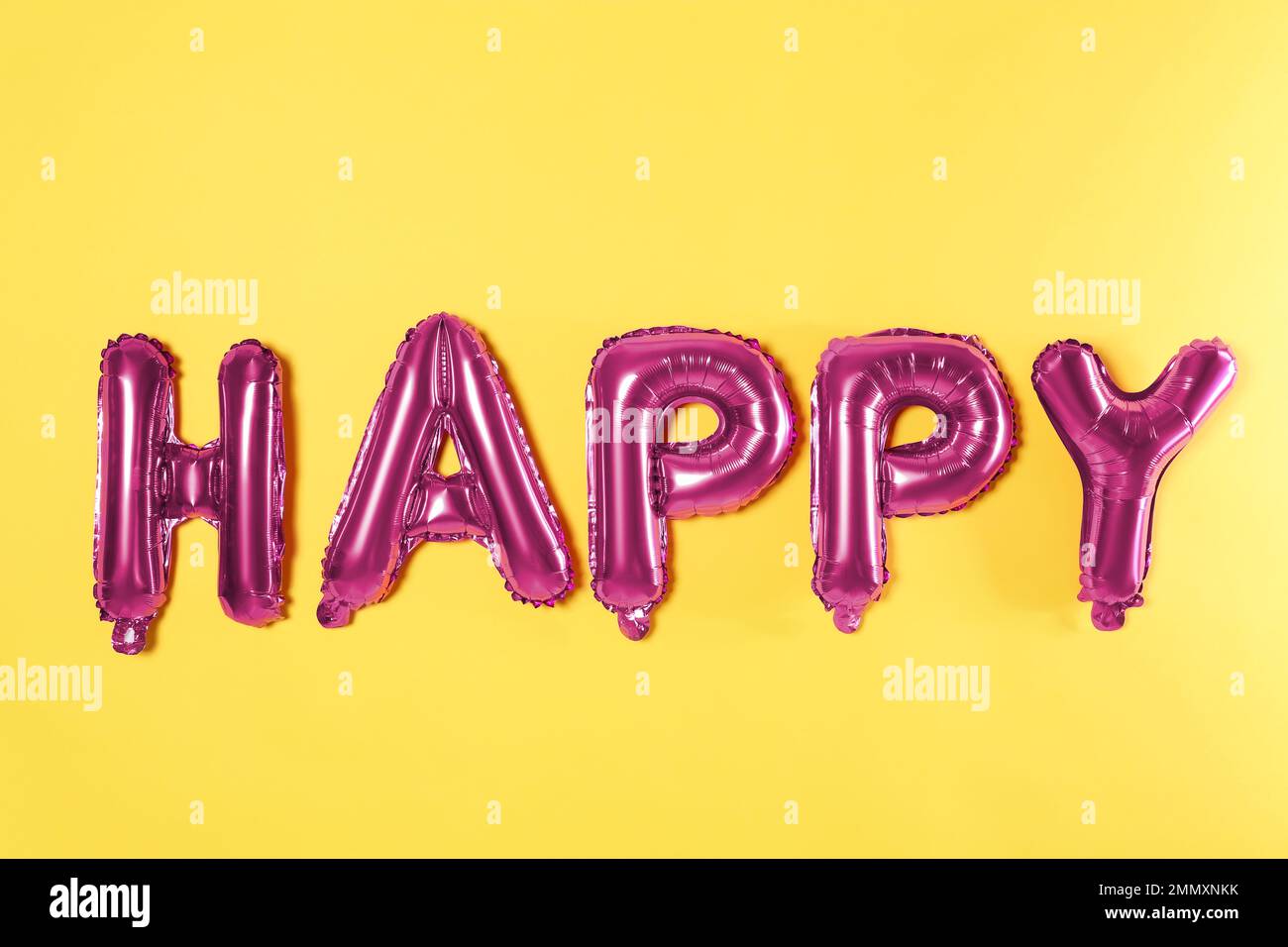 Happy balloons letters hi-res stock photography and images - Alamy