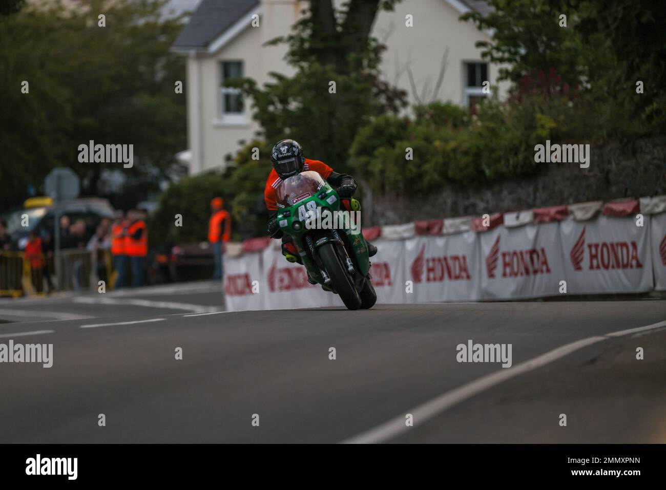 Isle of Man TT 22, May Hill Practice Week Stock Photo - Alamy