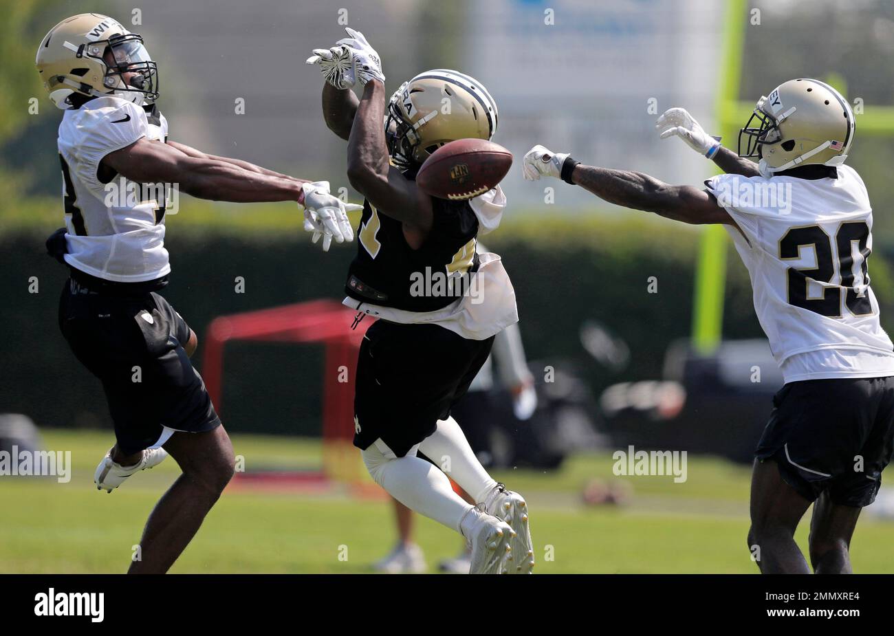 New Orleans Saints safety Marcus Williams, left, and cornerback Ken ...