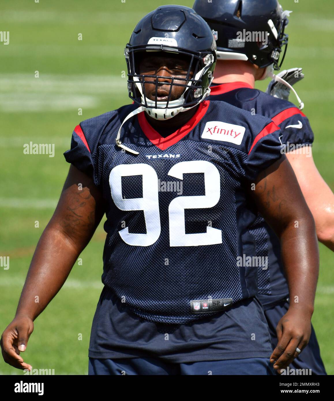 Houston Texans nose tackle Brandon Dunn (92) during the teams NFL ...