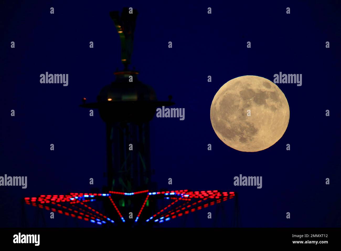 Blood Red Moon In Israel