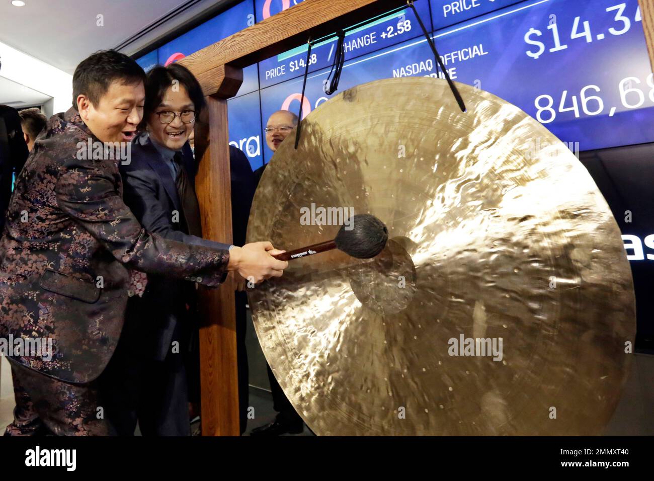 Opera Limited Chairman & CEO Yahui Zhou, left, and Executive Vice ...