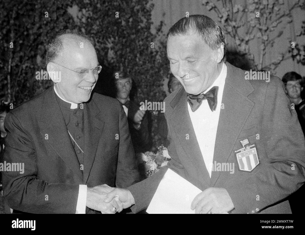 Terence Cardinal Cooke, Archbishop of New York, left and Frank Sinatra ...