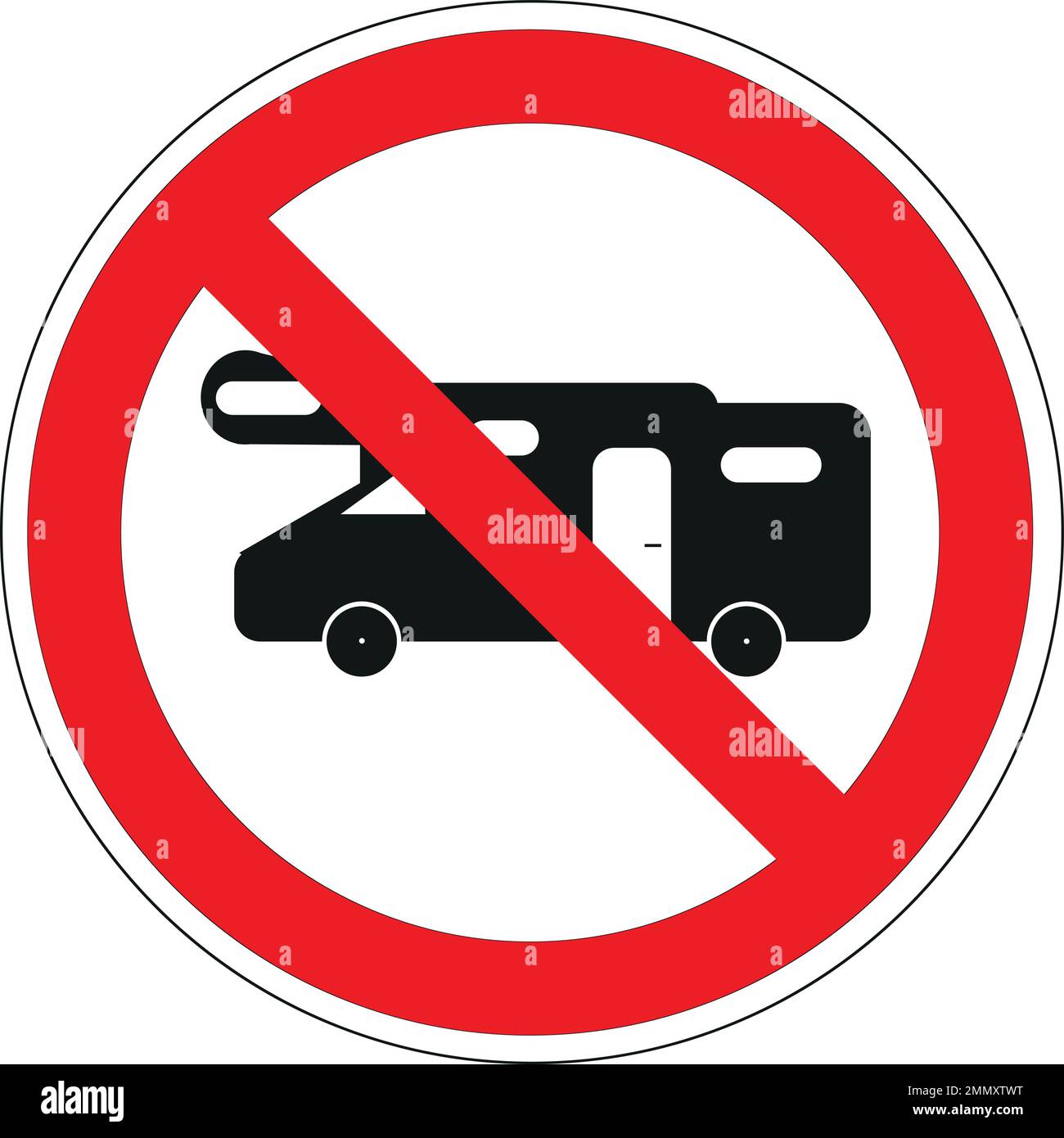 No road sign, No motorhomes allowed Stock Vector Image & Art - Alamy