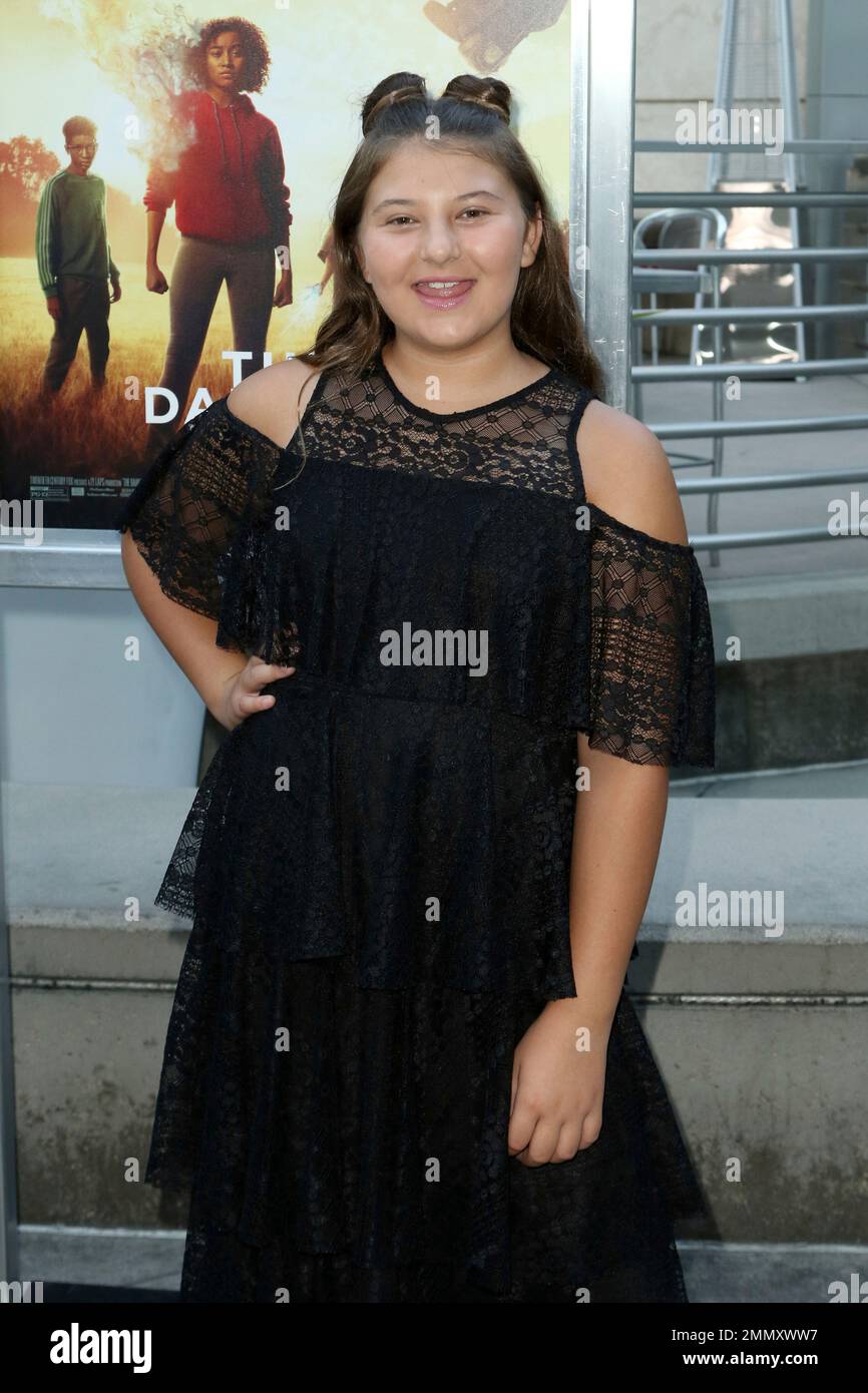 Mackenzie Hancsicsak arrives at the LA Premiere of "The Darkest Minds ...
