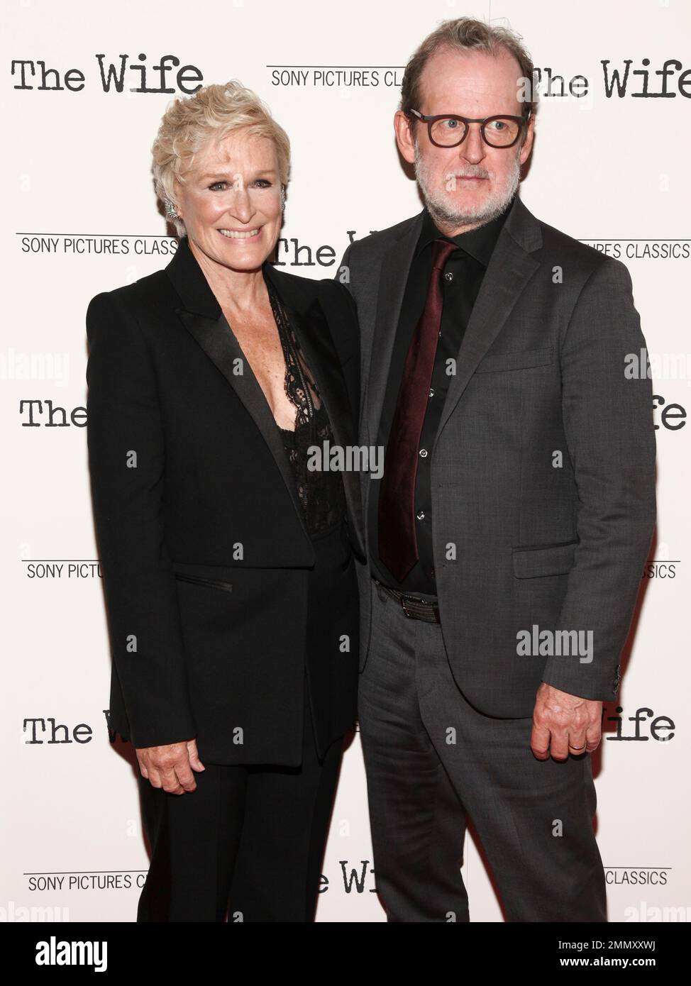 Glenn Close, left, and Bjorn Runge, right, attend a special screening ...