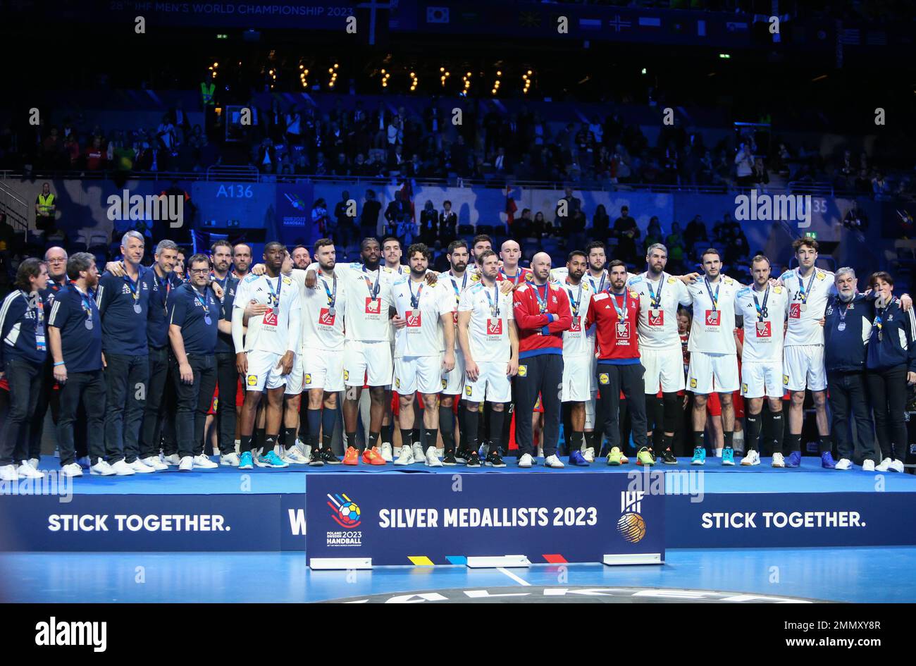 Team France Silver Medallist during the IHF Men's World Championship ...