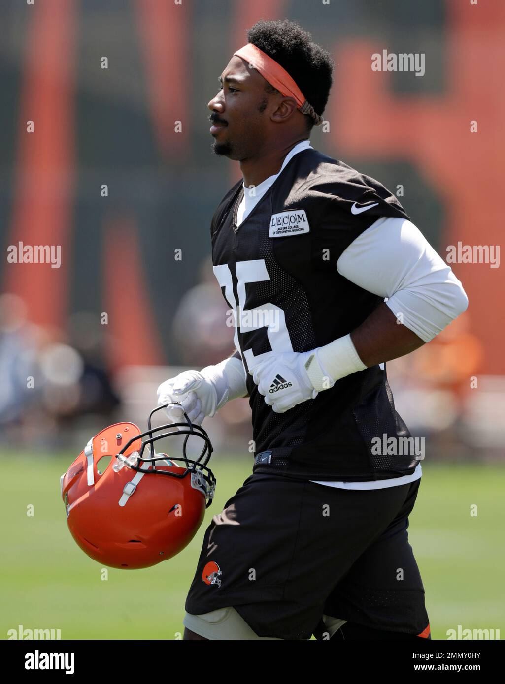 Cleveland Browns defensive end Myles Garrett is shown during an NFL ...