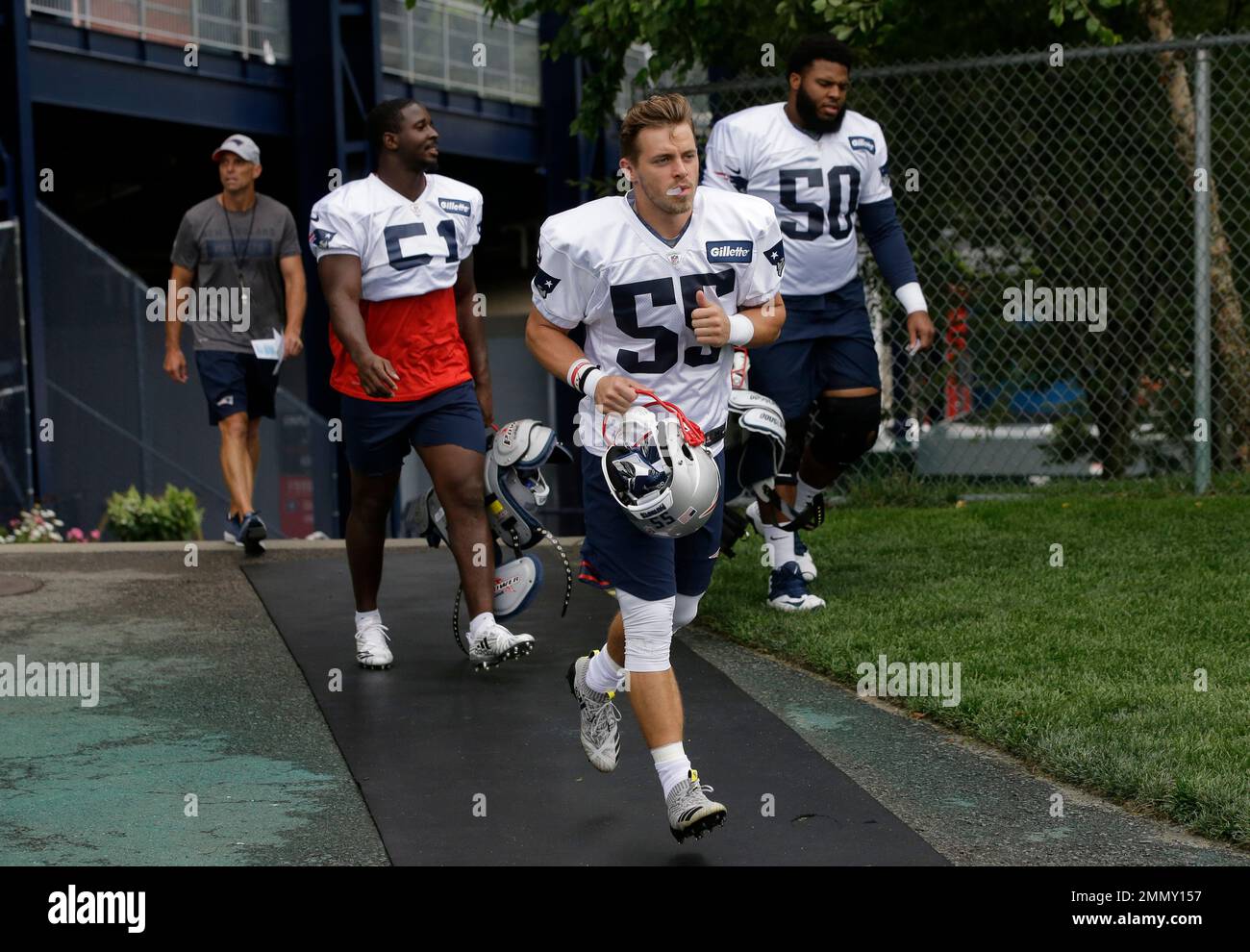 New England Patriots running back Sony Michel (51) wide receiver ...