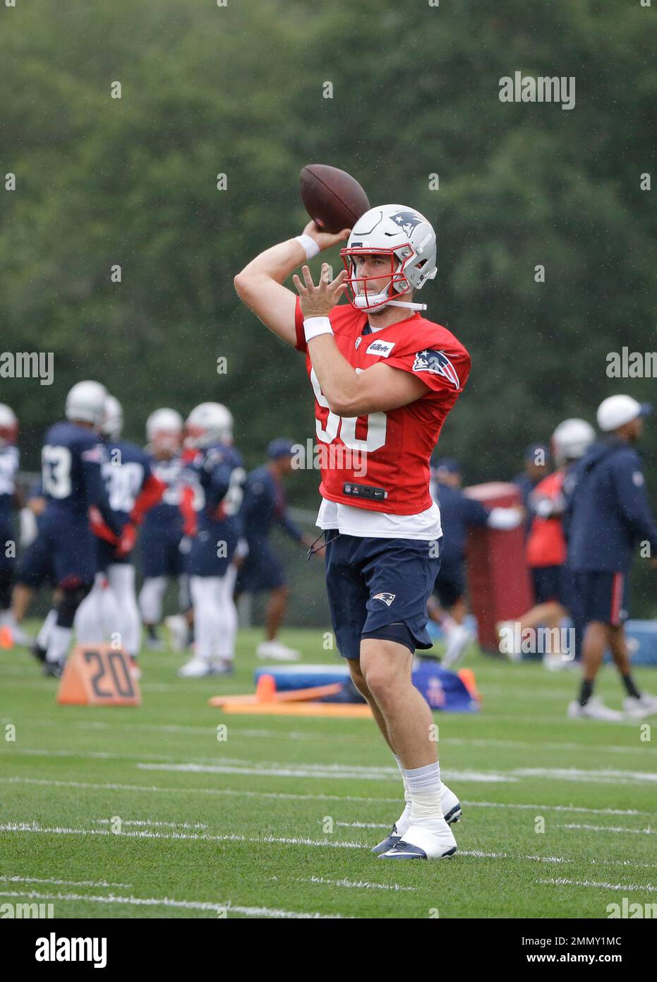 New England Patriots quarterback Danny Etling during NFL football ...