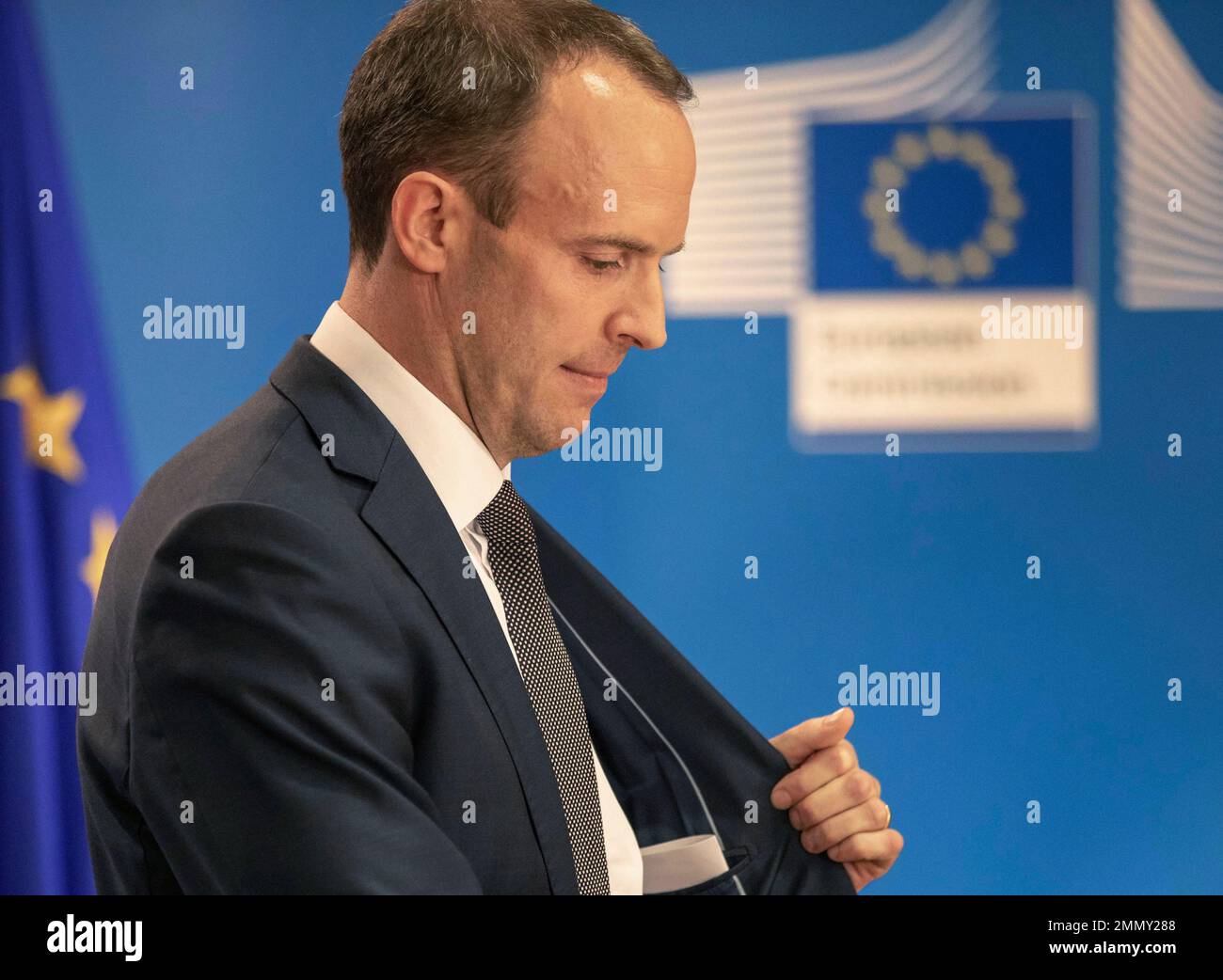 Britain's Secretary of State for Exiting the European Union Dominic ...