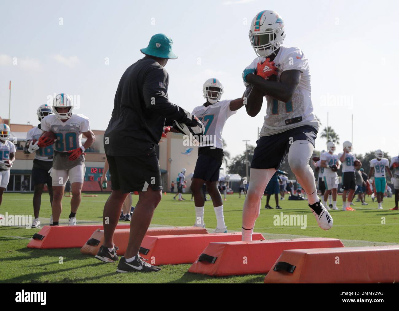 Miami Dolphins wide receiver Danny Amendola (80) and wide receiver ...
